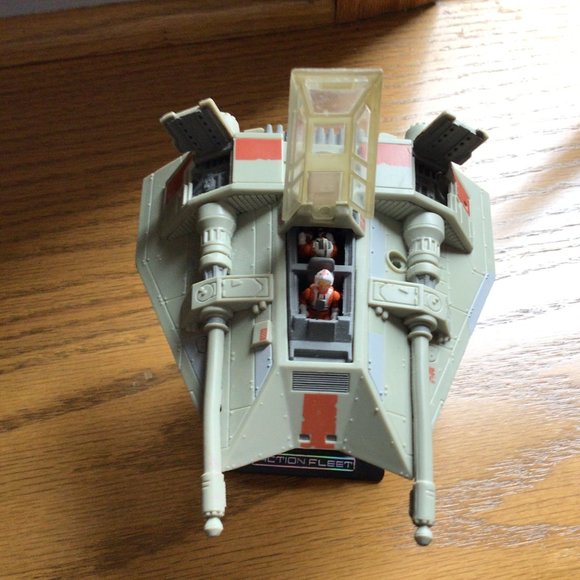 Toys | Vintage 1995 Star Wars Action Fleet Rebel Snowspeeder With Stand ...